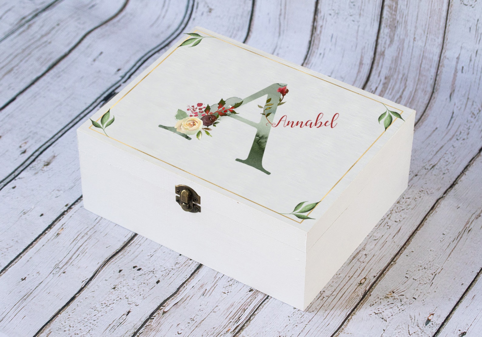 Personalised Monogram Box Jewelry Box Birthday Gift - Etsy