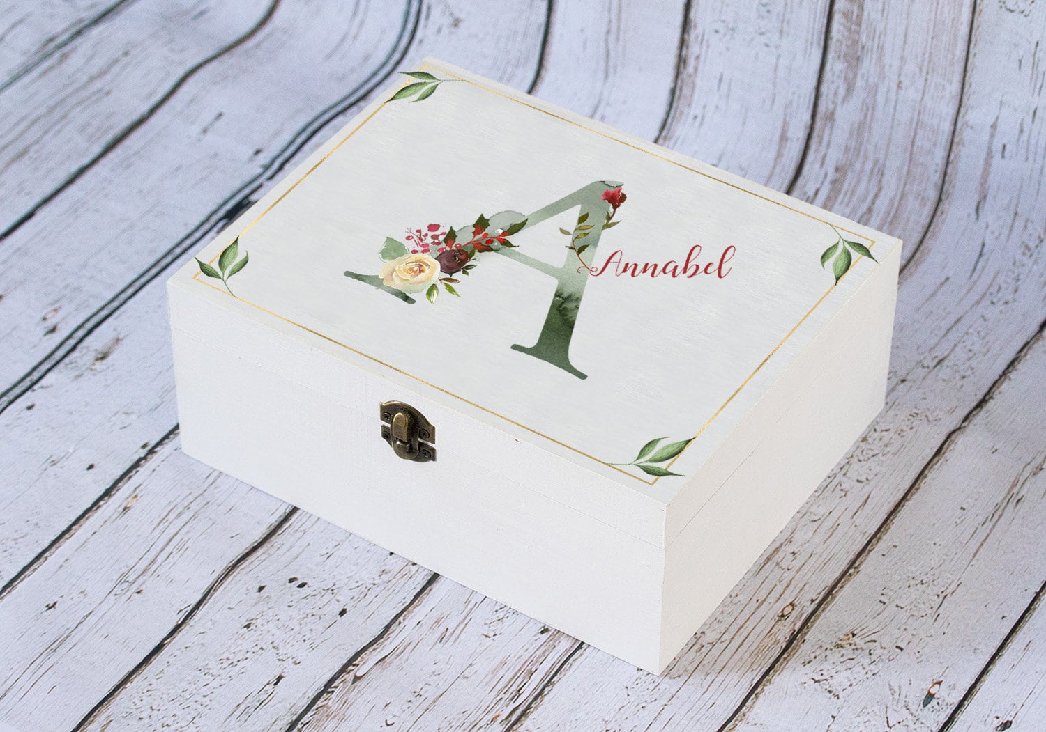 Personalised Monogram Box Jewelry Box Birthday Gift - Etsy