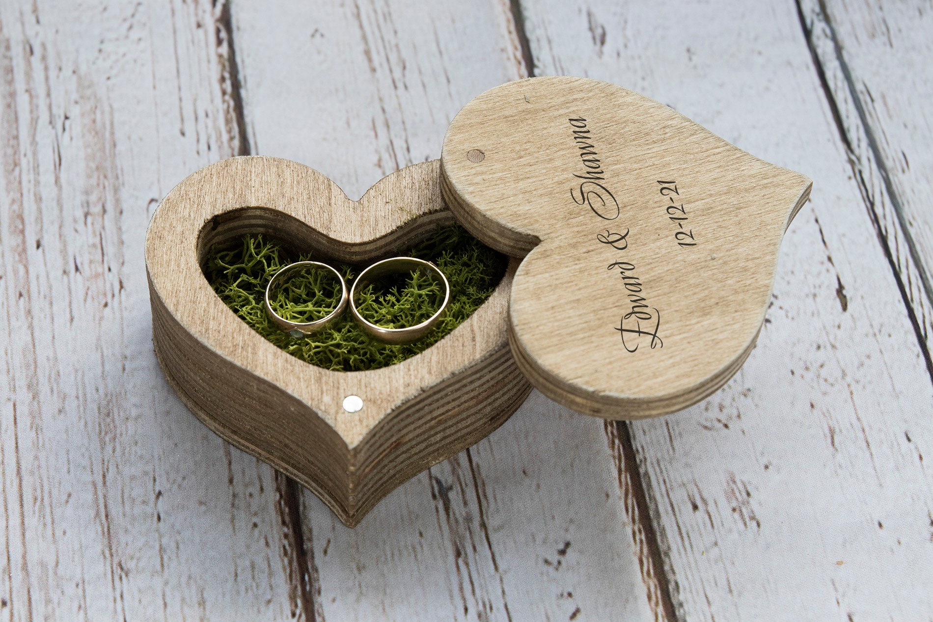 Wedding Ring Box Personalised Wedding Box Engraved Ring - Etsy UK