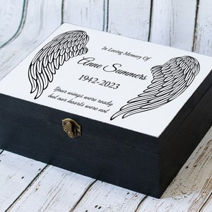 Personalised Funeral Box, Ashes Holder, Urn Human Cremation, Memorial ...