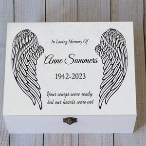 Personalised Funeral Box, Ashes Holder, Urn Human Cremation, Memorial ...
