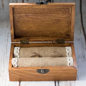 Personalized Wedding Ring Box, Sunflowers Ring Bearer Box, Custom Ring ...