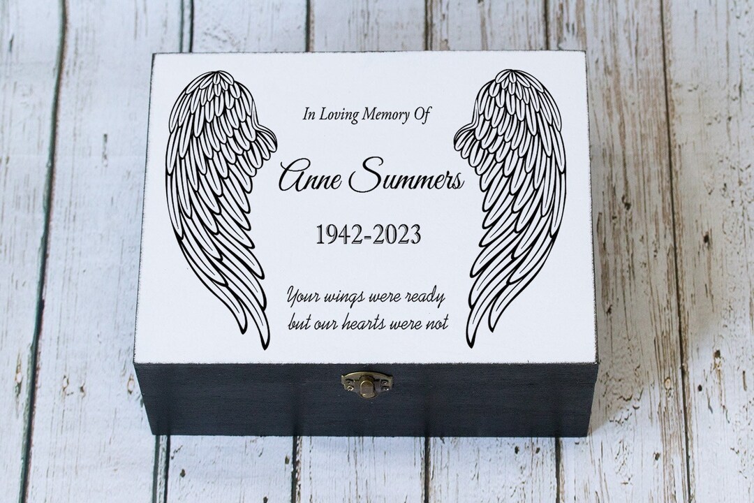 Personalised Funeral Box, Ashes Holder, Urn Human Cremation, Memorial ...