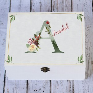 Personalised Monogram Box, Jewelry Box, Birthday Gift, Personalized ...