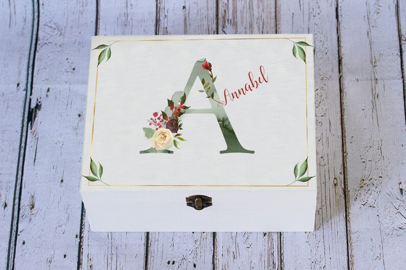 Personalised Monogram Box Jewelry Box Birthday Gift | Etsy