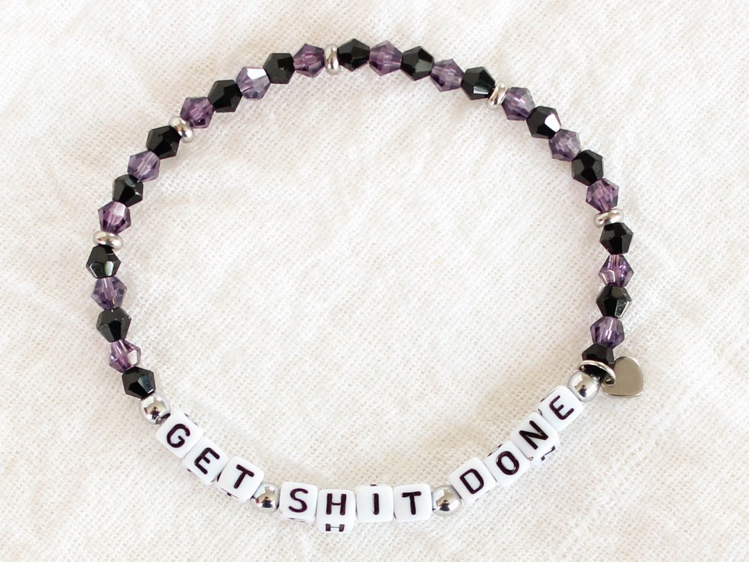 Get Shit Done Bracelet // Get Shit Done Stackable Bracelet Sweary ...