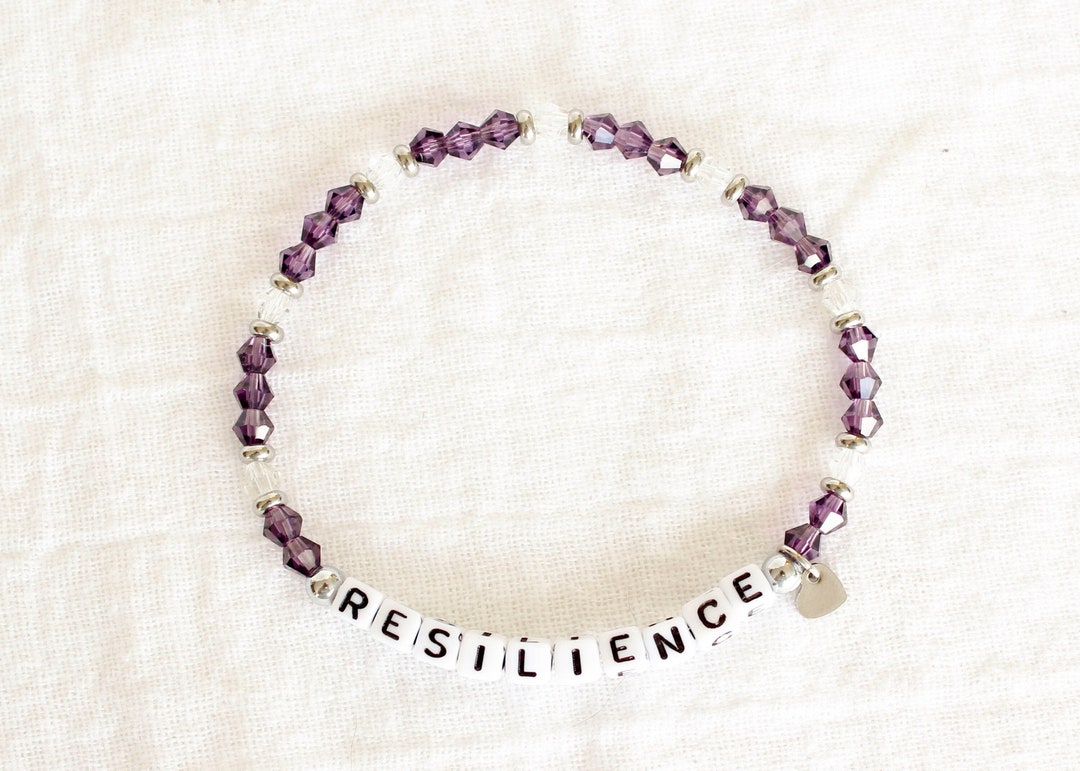 Inspirational Bracelet // Resilience Bracelet Resilience Motivational ...
