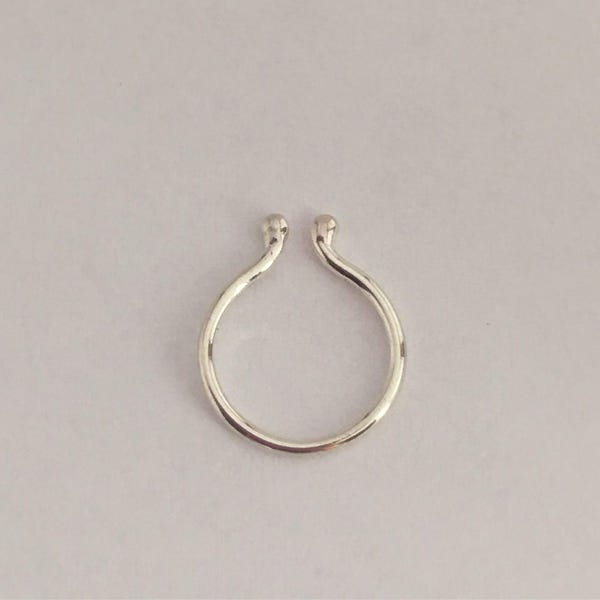 925 Septum Ring Faux - Etsy