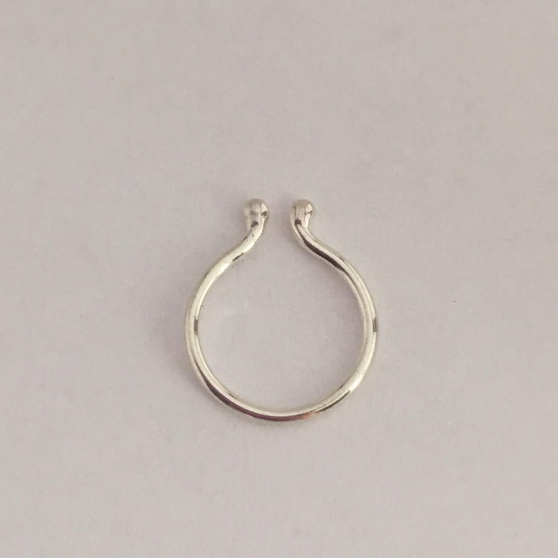 925 Septum Ring Faux - Etsy