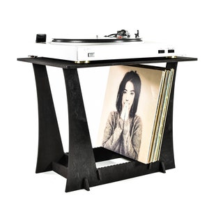 Vinyl Record Holder Turntable Stand Gramophone Stand Table Desk Record ...
