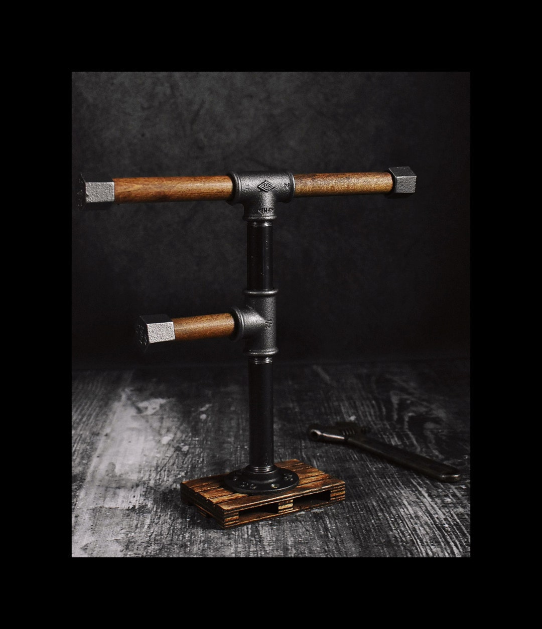 Industrial Organizer Pipe Watch Stand Rack Necklaces,headphones Neck ...