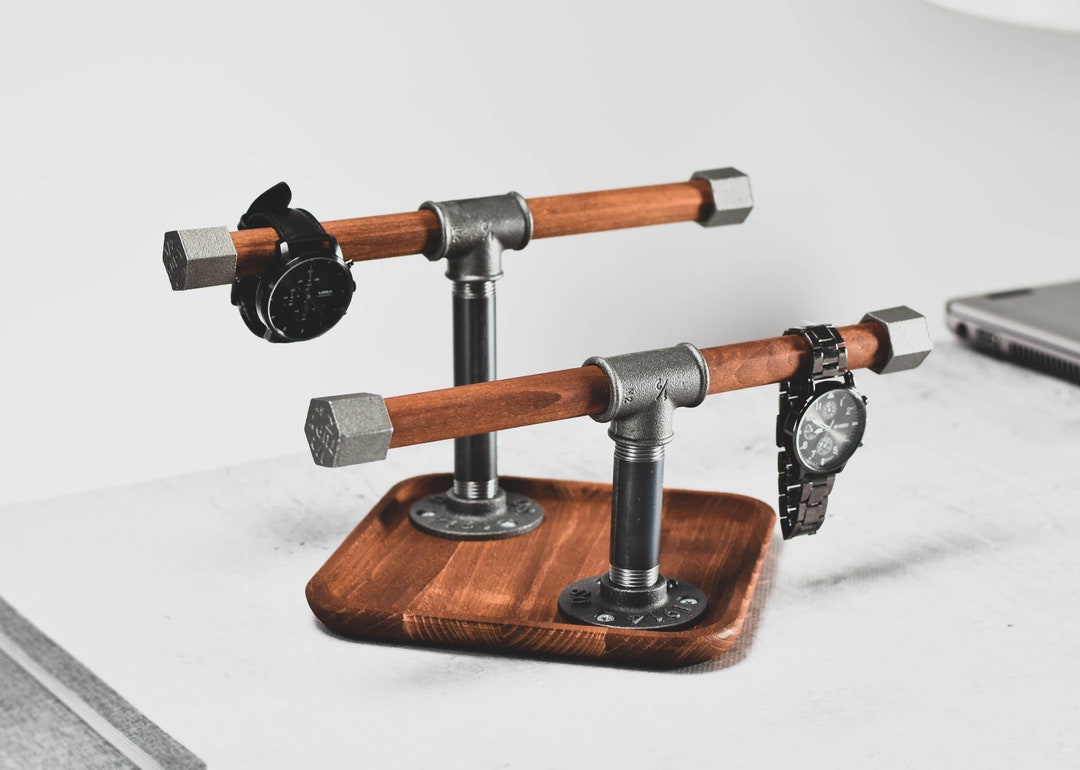 Watch Stand Rack Bracelet Tray Base Catch All Wooden Holder Dock Loft ...
