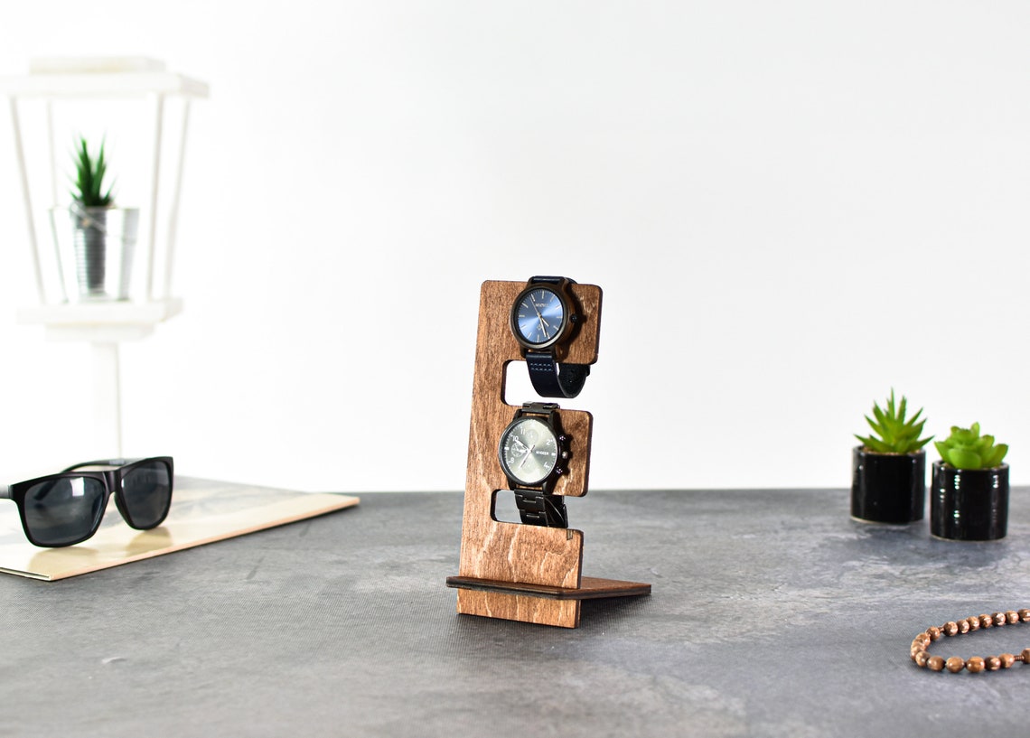 Organizer Rack Stand Watch Bracelet Wooden Holder Dock Display - Etsy
