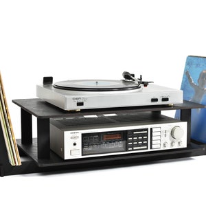 Turntable Stand Vinyl Record Holder Amplifier Amp Table Desk Record ...