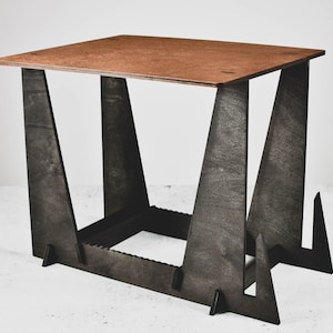 Vinyl Record Holder Gramophone Stand Table Desk Record Player Wood ...