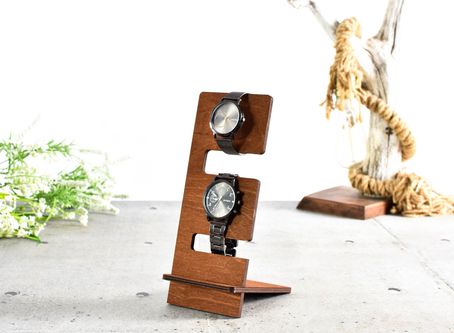 Organizer Rack Stand Watch Bracelet Wooden Holder Dock Display - Etsy