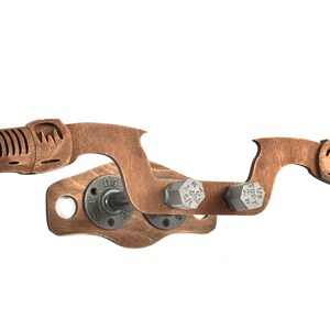 Double Wall Hanger Motorbike TWO Helmets Holder Jacket Gloves Hard Hat ...