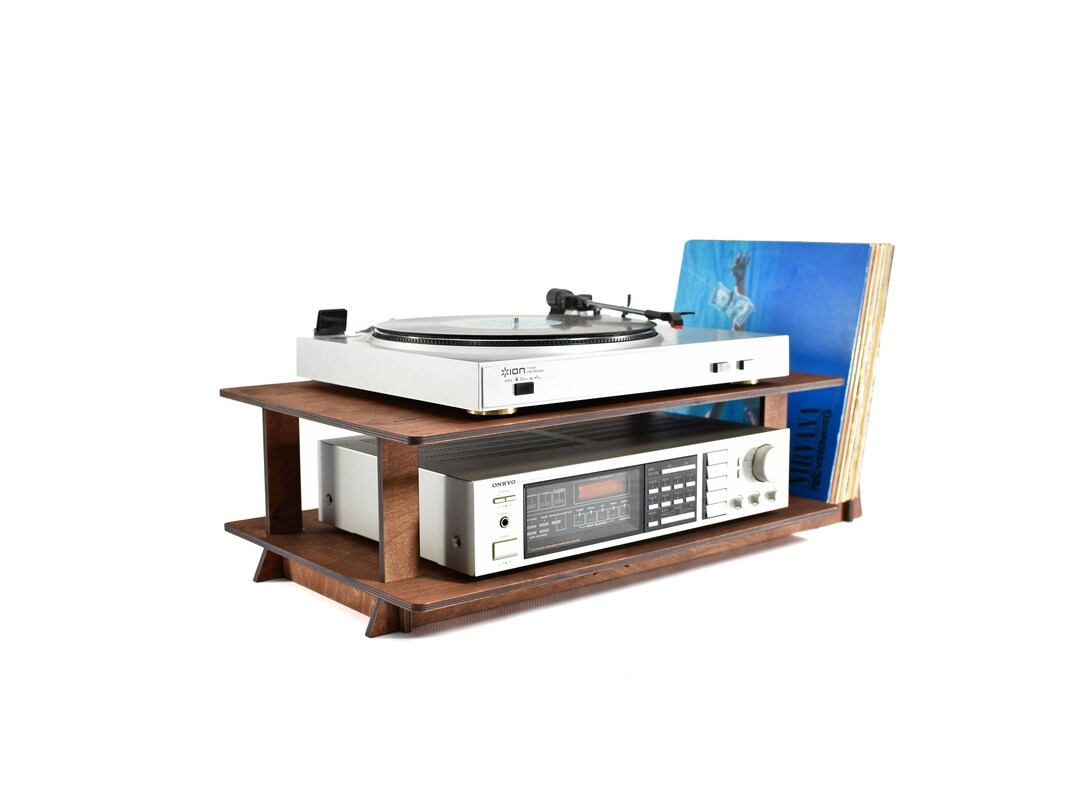 Turntable Stand Vinyl Record Holder Amplifier Amp Table Desk Record ...