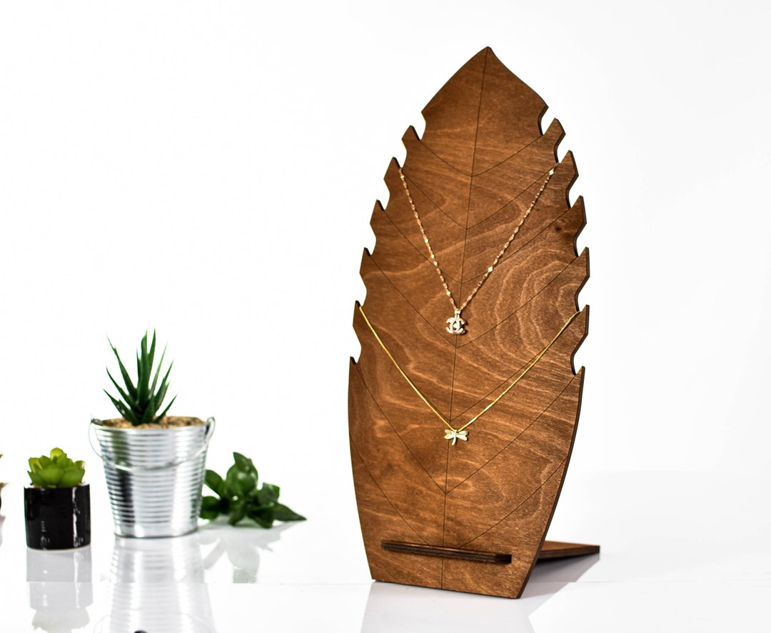 Stand Rack for Necklaces, Neck-chain, Chains Wooden Display Holder Dock ...