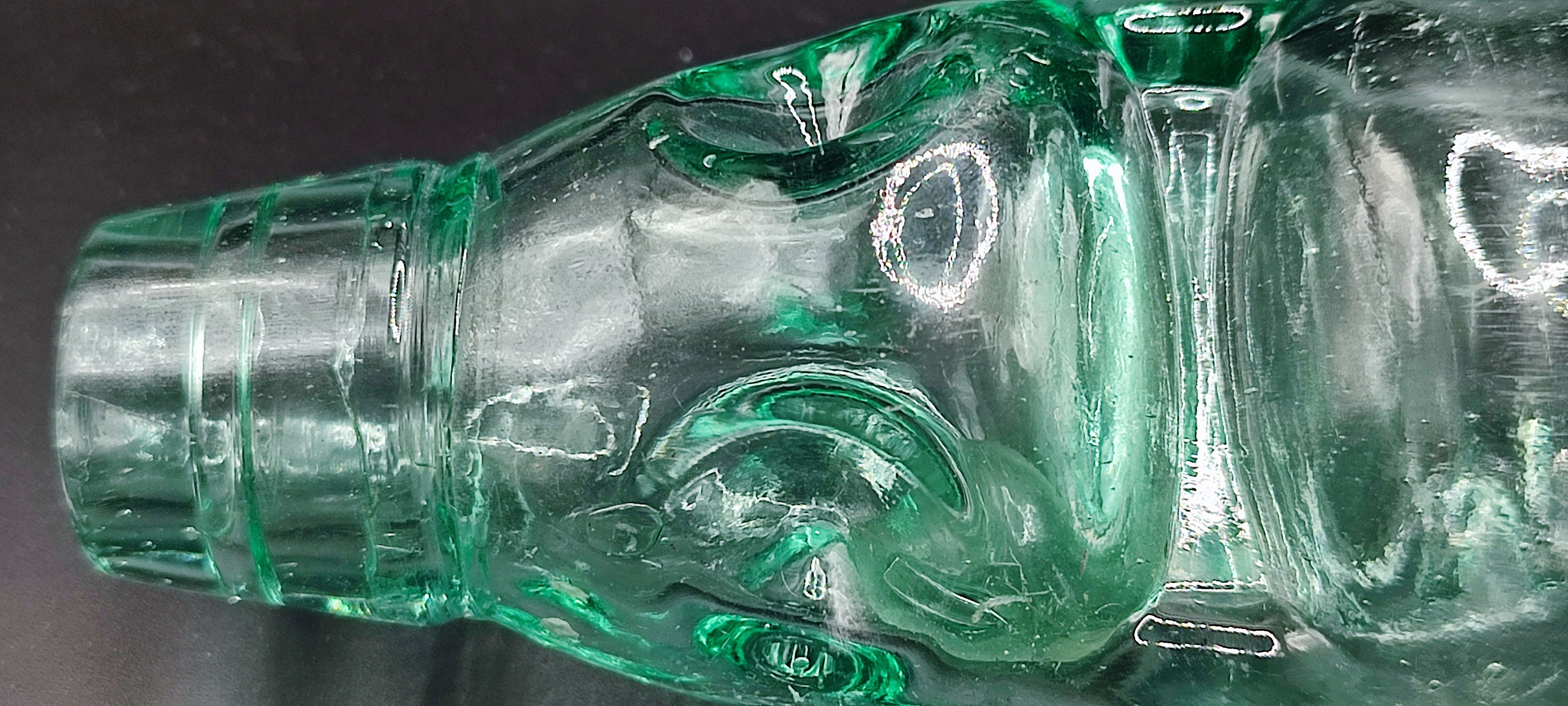 ANTIQUE GLASS CODD Marble Bottle 4 Lug Dobson Patent Lion Pictorial ...