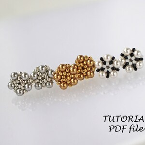 Beaded Stud Earring Pattern, Earrings Tutorial, Seed Bead Pattern ...