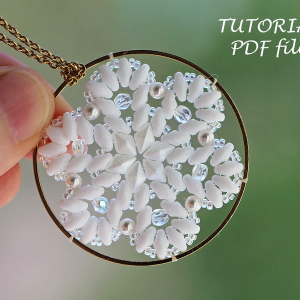 Beaded Snowflake Tutorial - Etsy