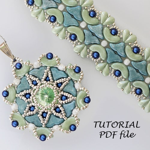 Beading Pattern and Tutorial Beaded Jewelry Tutorial Bead - Etsy
