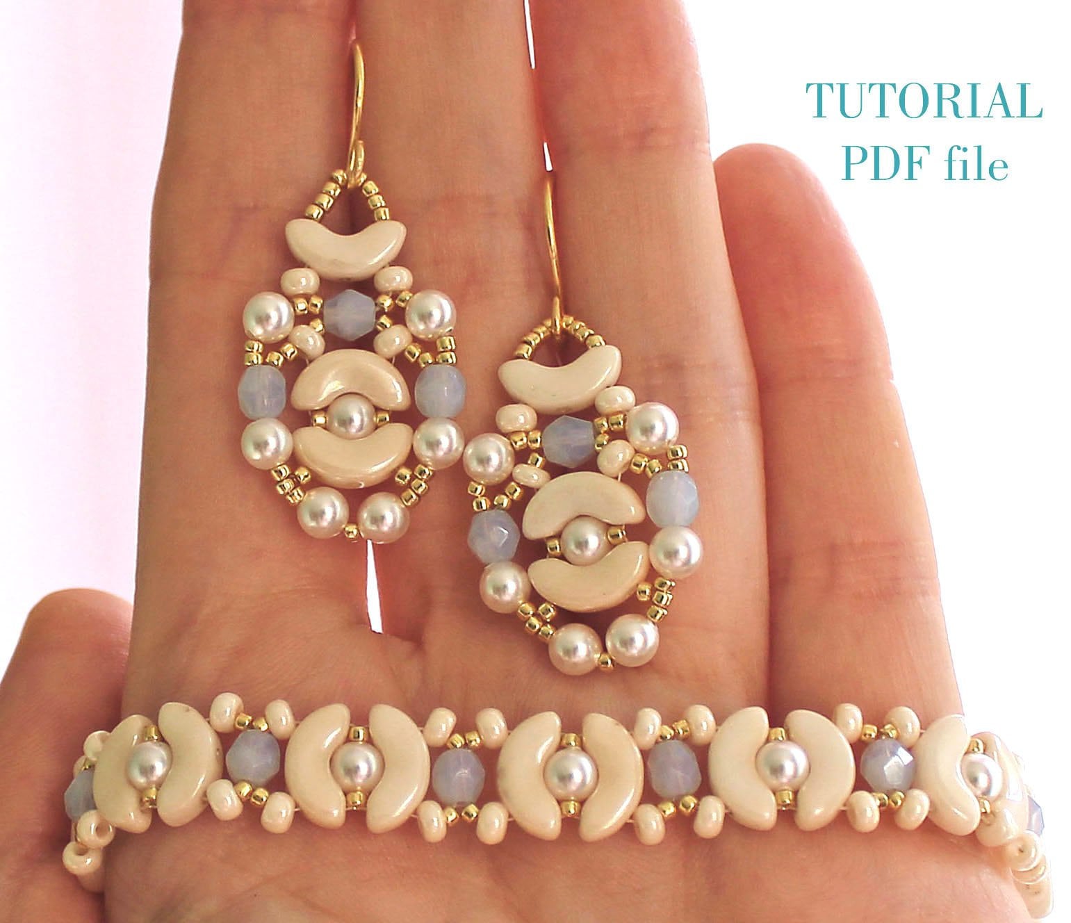 Jewelry tutorial Bead jewelry tutorial Simple bead pattern | Etsy