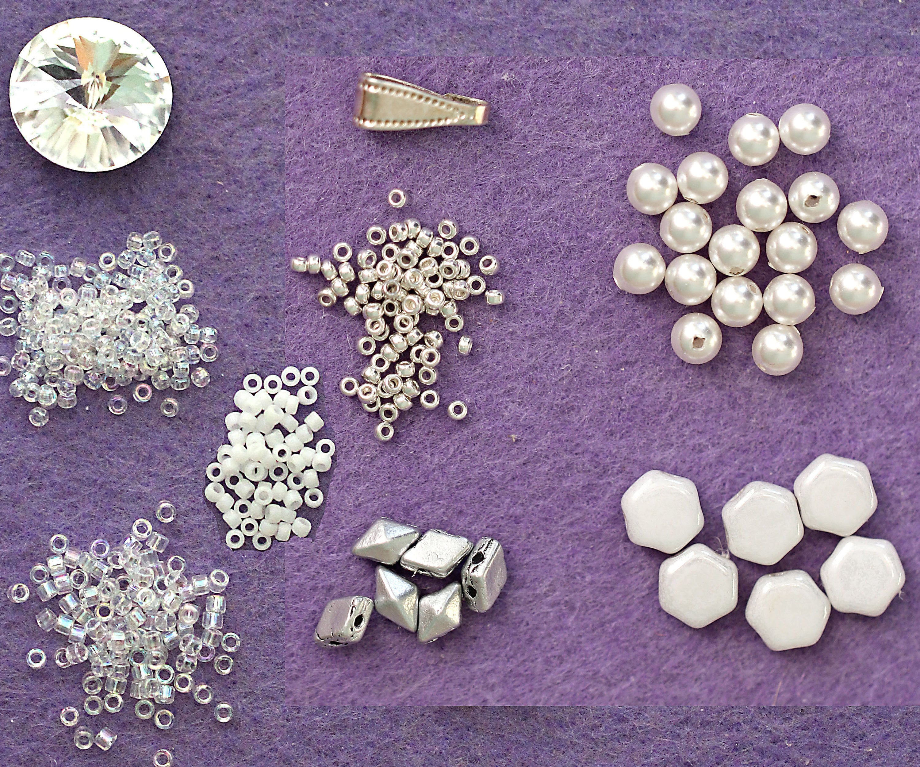 Pendant tutorial Beading tutorial Beaded Rivoli pendant | Etsy