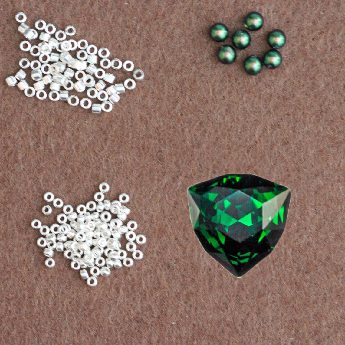 Beading Pattern Pendant Rivoli Bead Tutorial Swarovski | Etsy