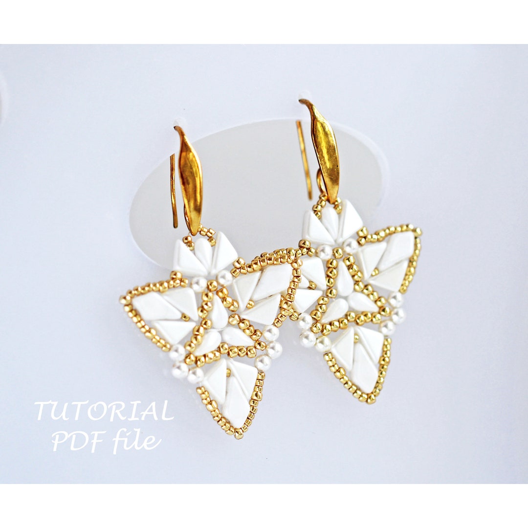 Earrings Tutorial, Tango Bead Pattern, Triangle Earring Tutorial; Kite ...