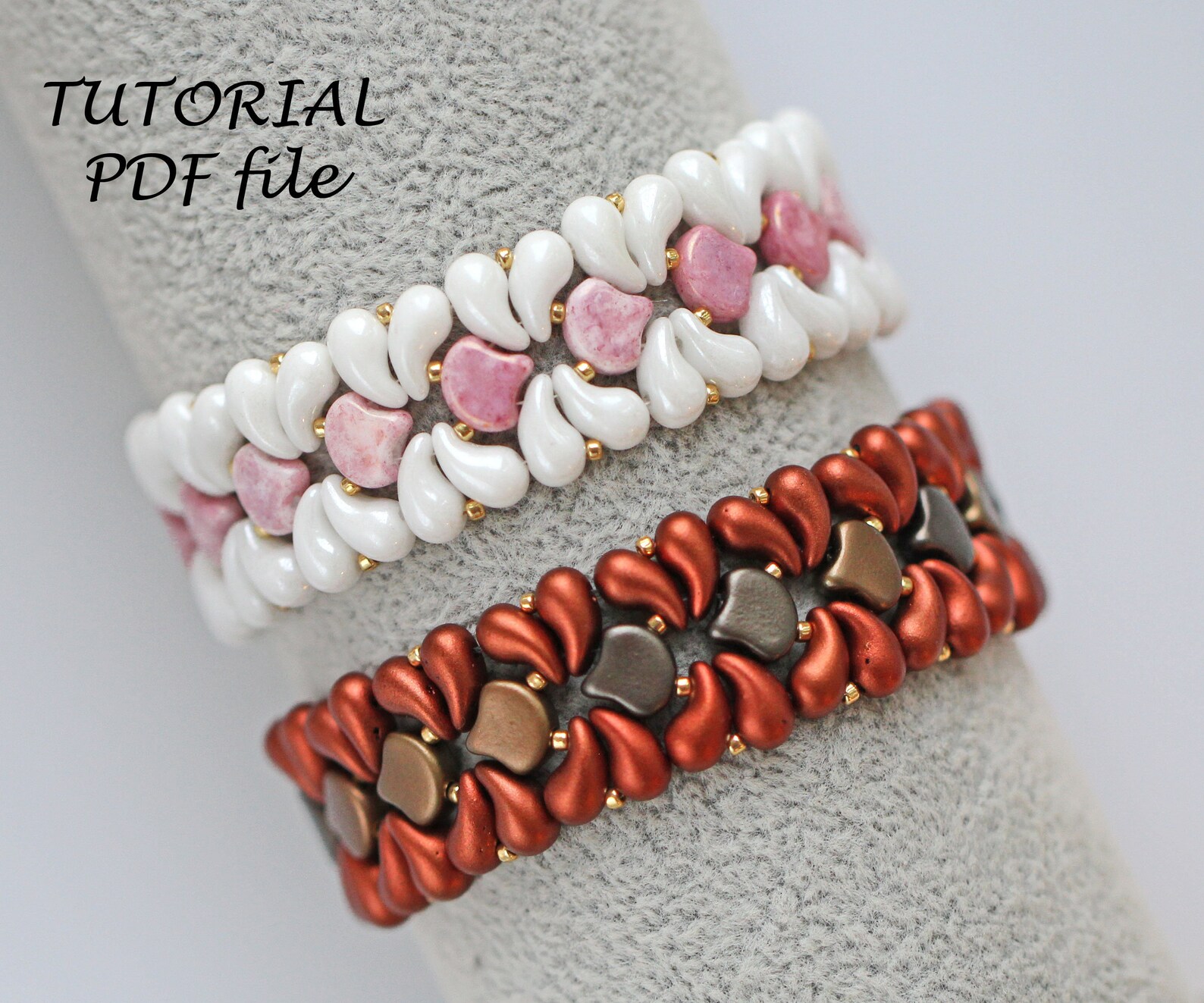 Bead Tutorials Ginko Bead Bracelet Pattern Ginko Beads - Etsy