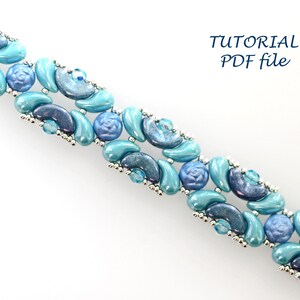 Beading Tutorial, Beaded Bracelet Pattern, Arcos, Rosetta Bead Pattern ...