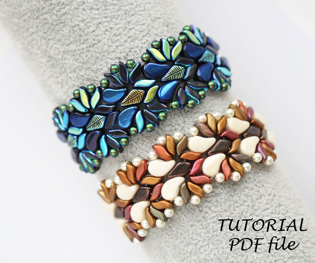 Beading Pattern Bracelet Tutorial Bead Weaving Tutorial - Etsy