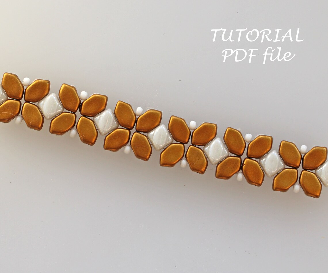 Beading Pattern Tutorial Bead Bracelet Paros Par Puca Design DIY ...