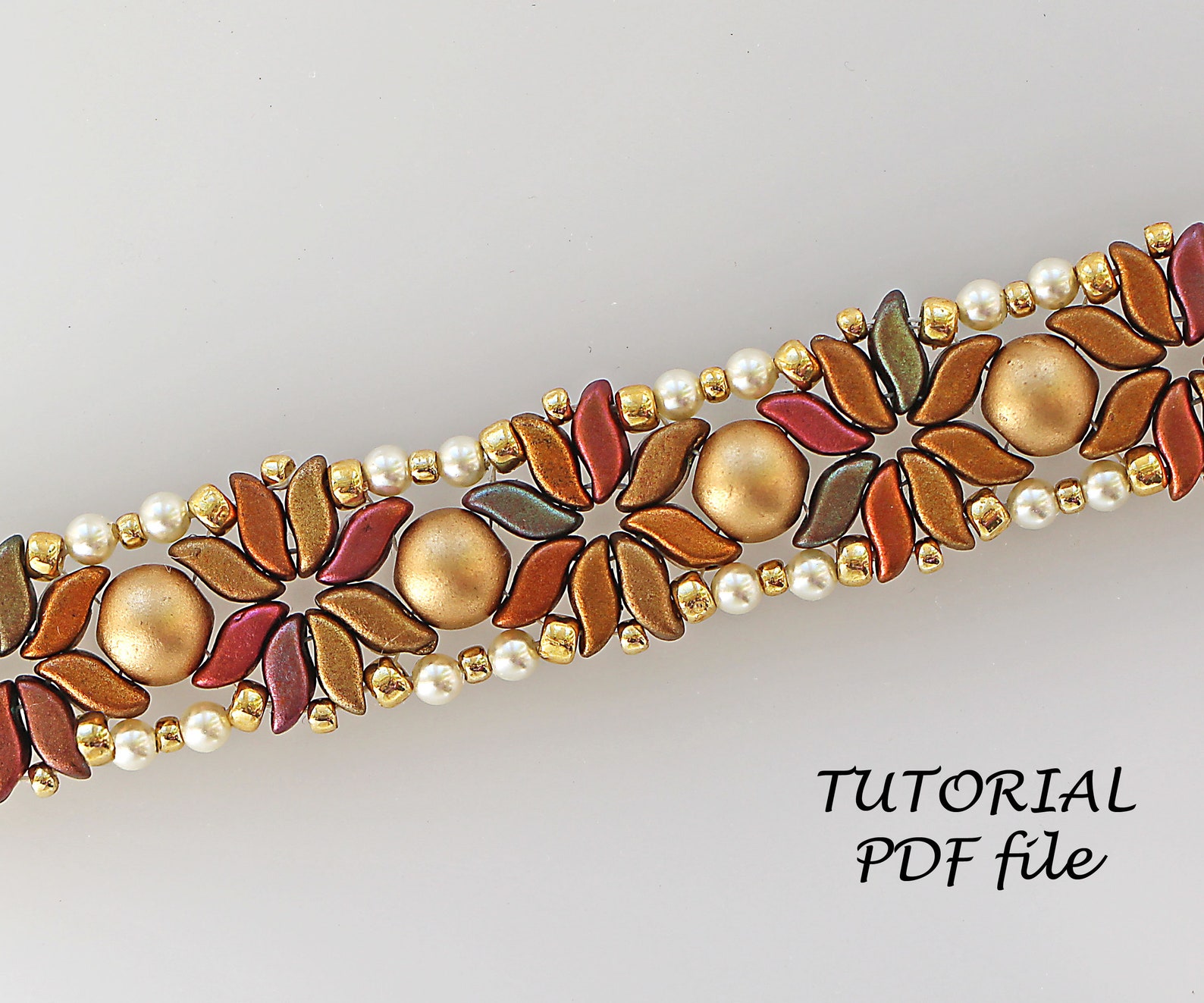 Beading Tutorial Bracelet Bead Bracelet Pattern Stormduo | Etsy