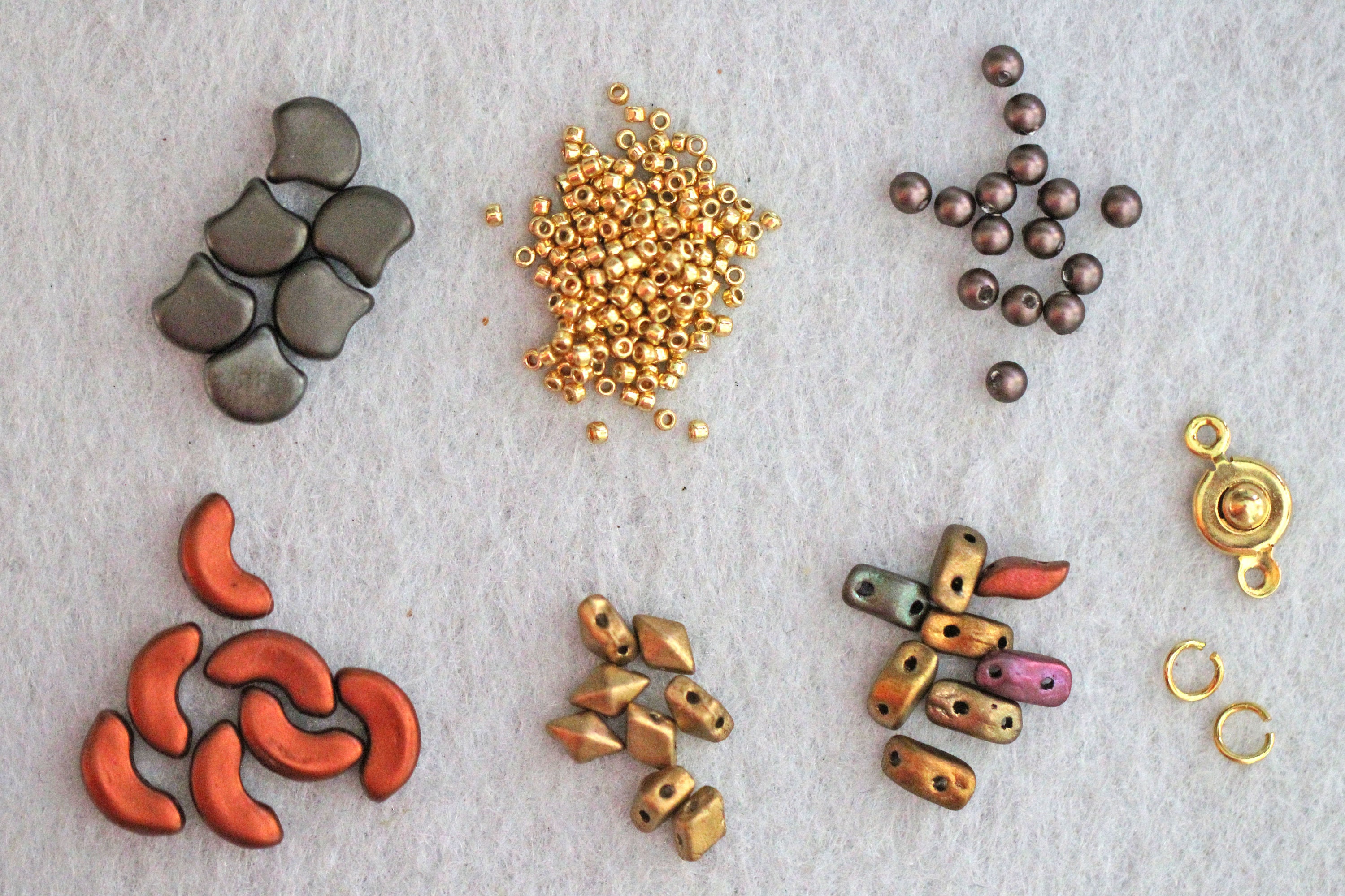 Bead Pattern Bracelet Ginko Bead Stormduo Tutorial 2 Hole | Etsy