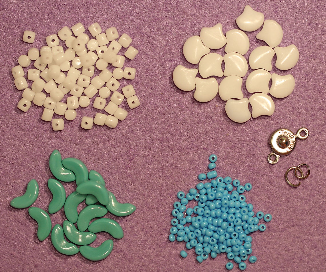 Beaded Bracelet Tutorial Pattern With Puca Beads Ginko Arcos Minos ...