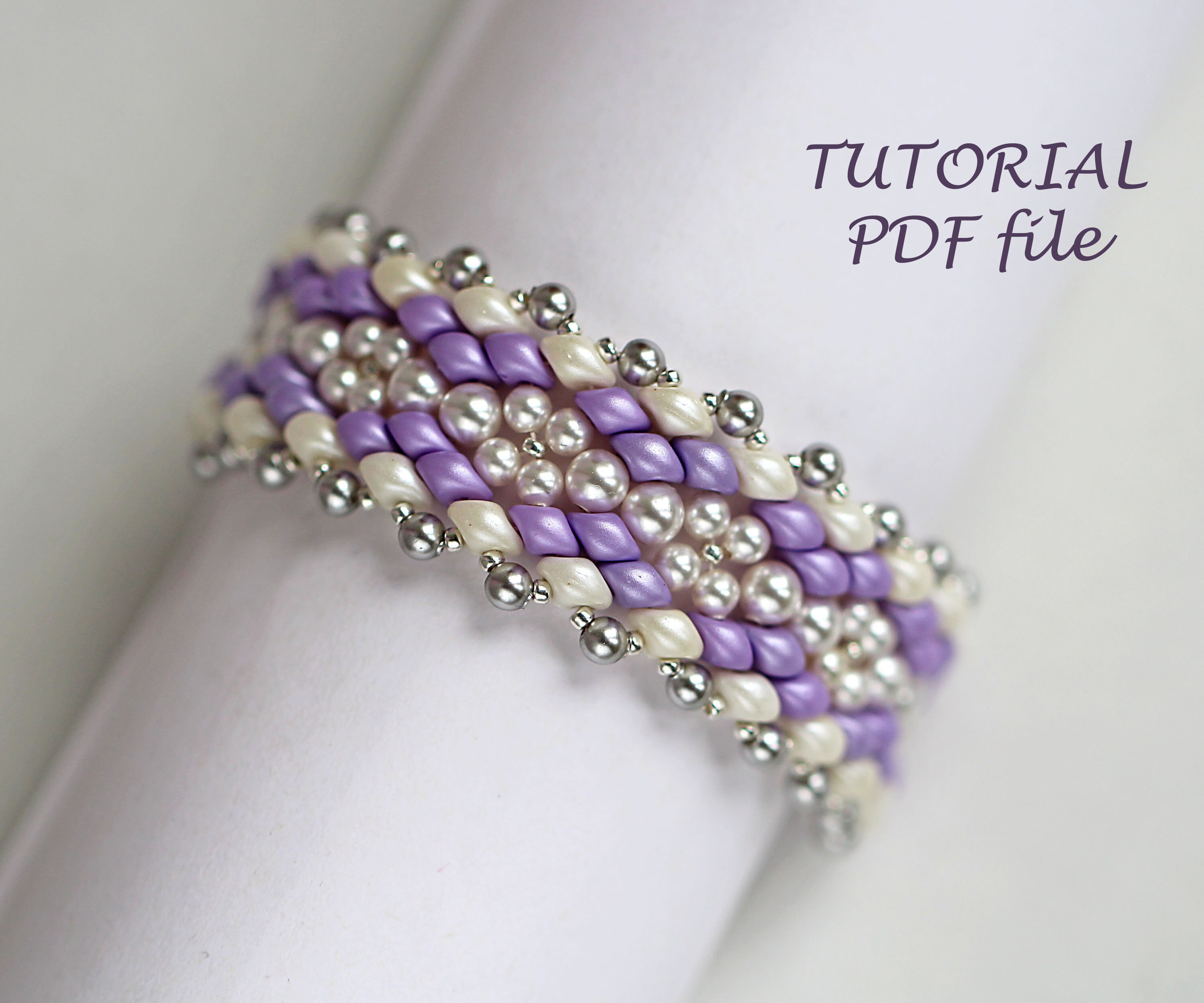 Beading Pattern Bracelet Tutorial Diy Bead Jewelry Pattern - Etsy