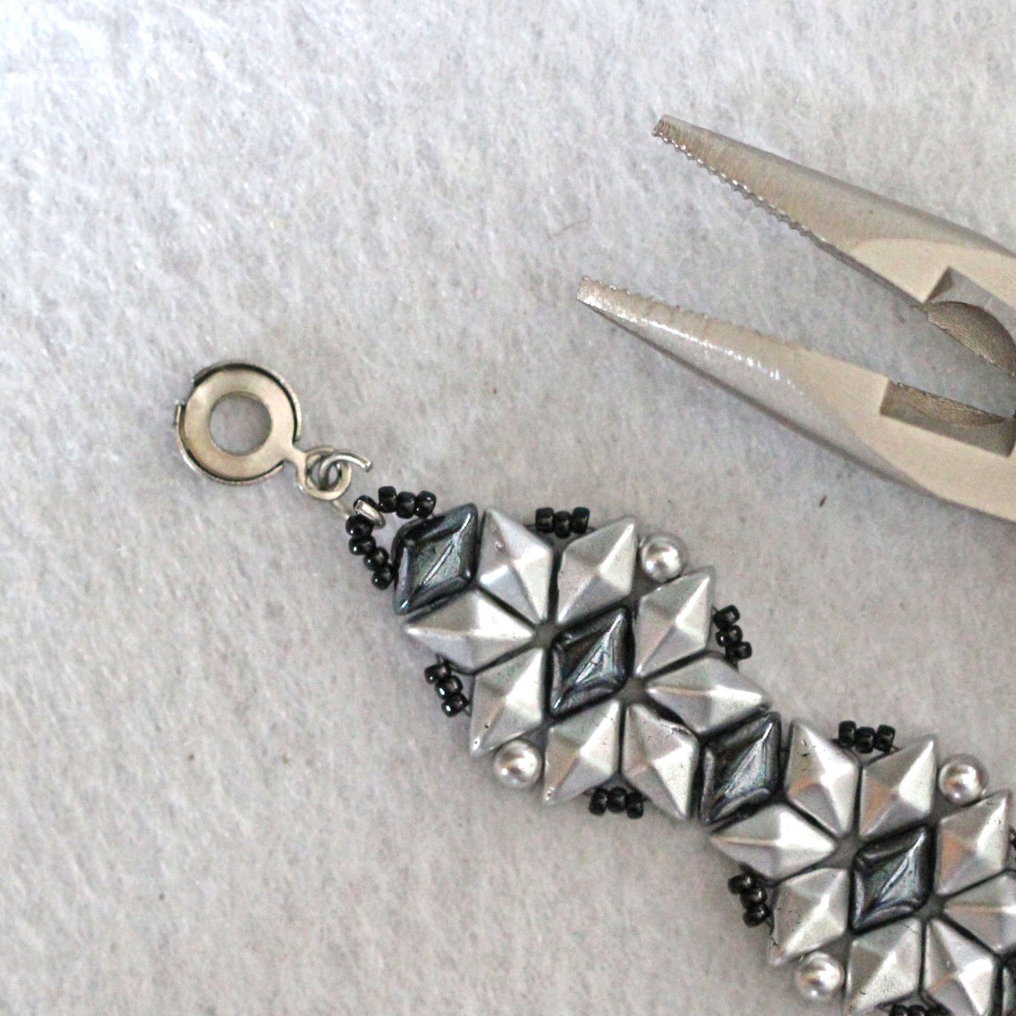 Beaded bracelet tutorial DiamonDuo GemDuo bead pattern | Etsy