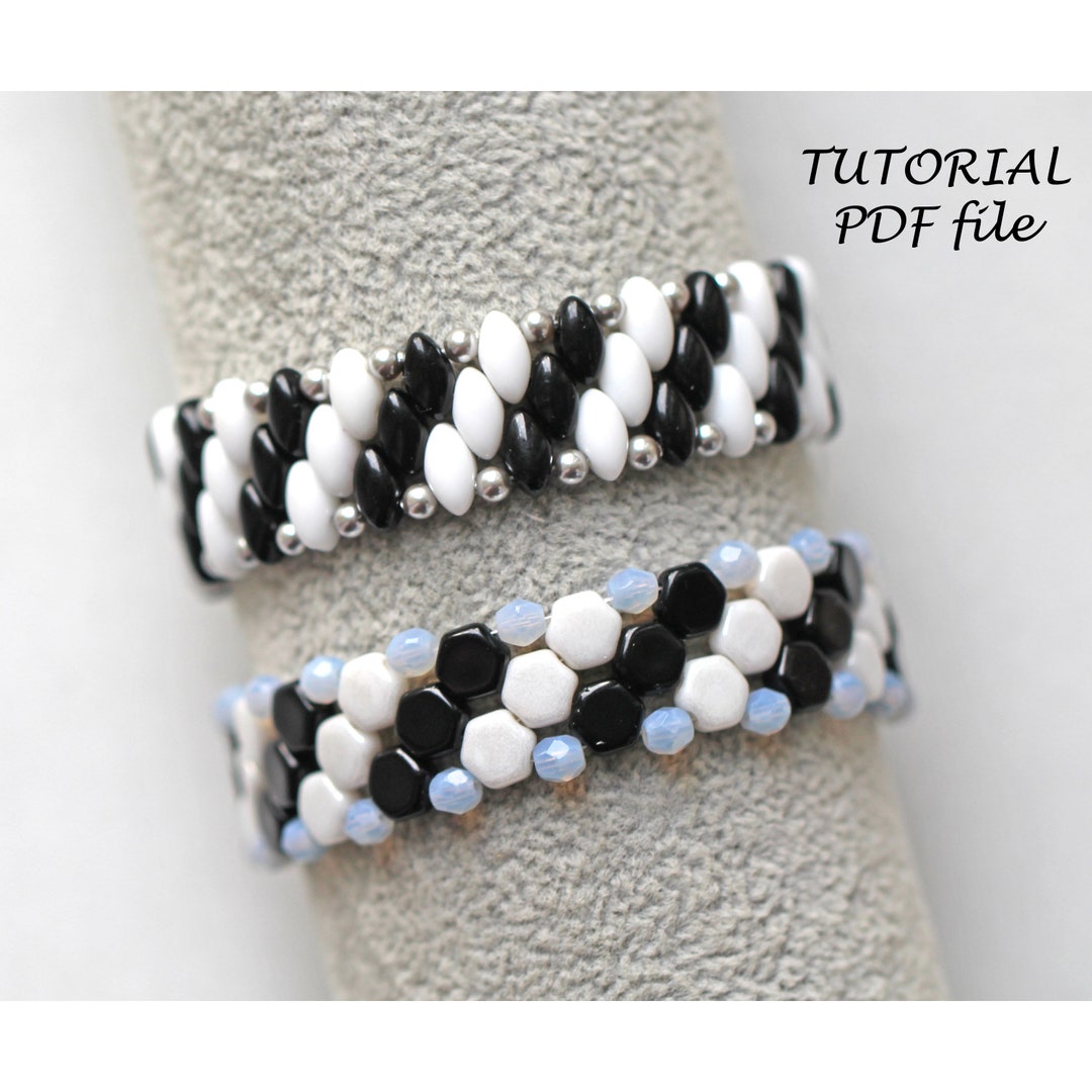 Beaded Bracelet Tutorial DIY Jewelry Pattern Step-by-step Beadwork ...