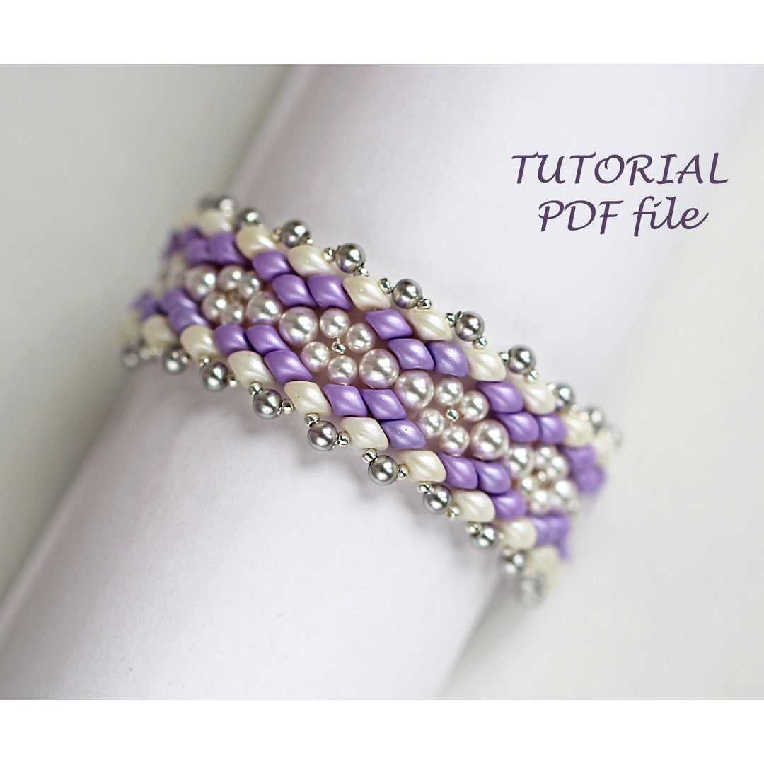 Beading Pattern Bracelet Tutorial DIY Jewelry Design Using Duo ES-O ...