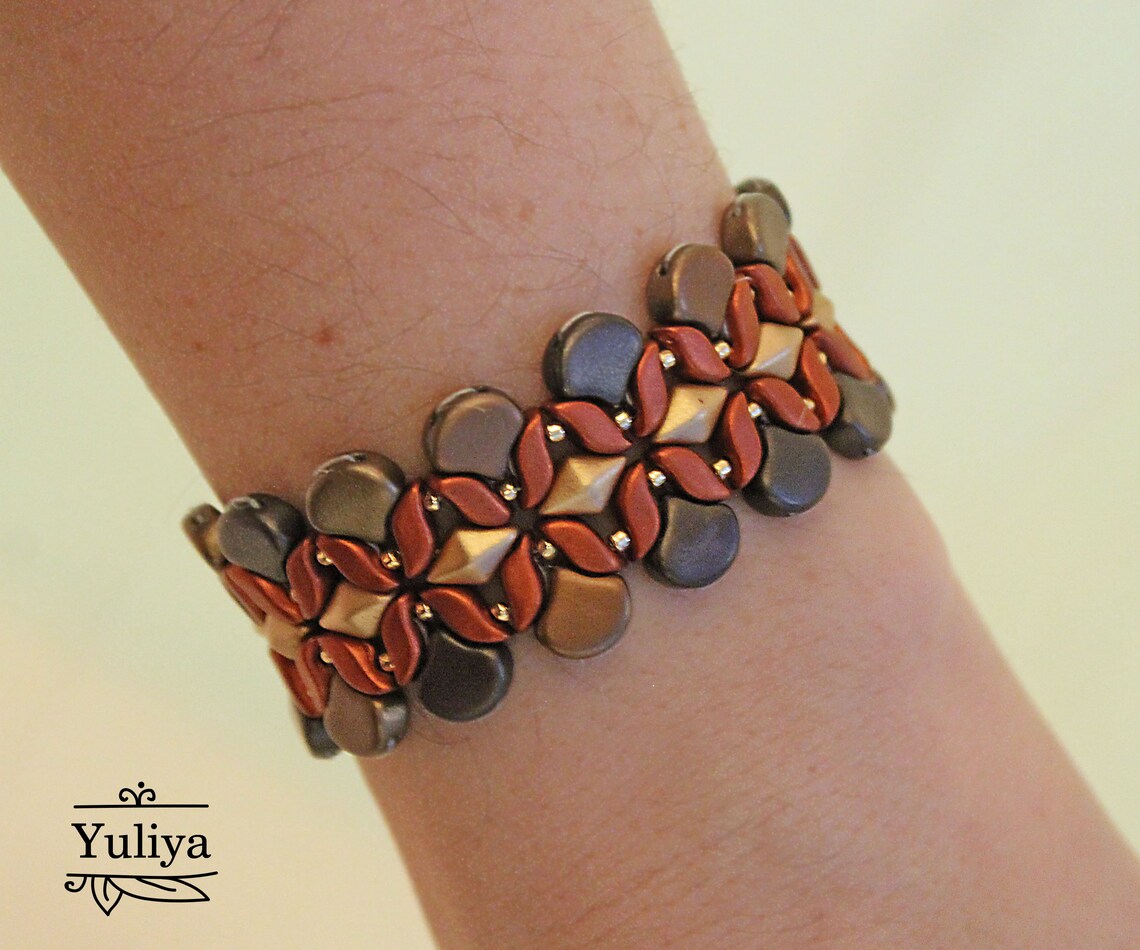 Beaded Bracelet Tutorial Bead Pattern Beaded Tutorial | Etsy