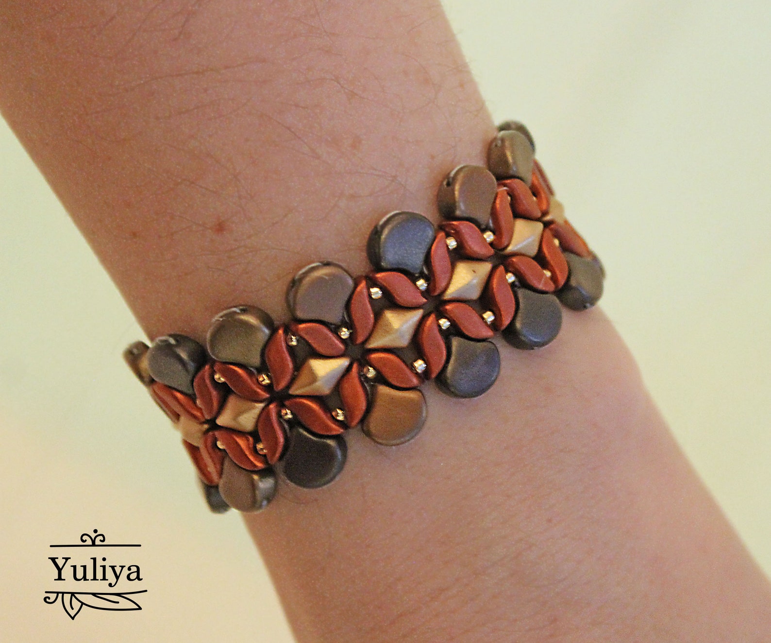 Beaded Bracelet Tutorial Bead Pattern Beaded Tutorial | Etsy