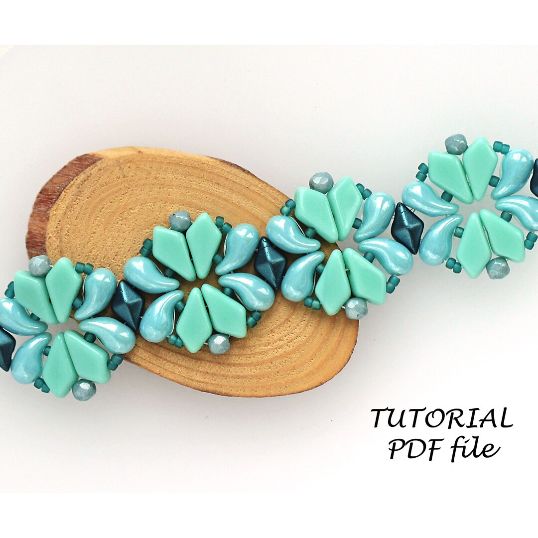 Beading Pattern, Bracelet Pattern, Bracelet Tutorial~jewelry Pattern ...