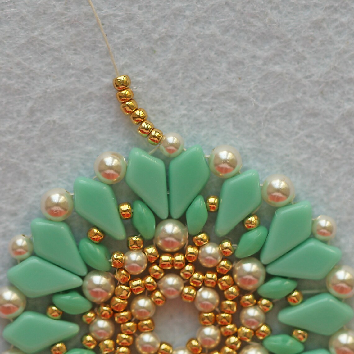 Pendant Tutorial Bead Pendant Tutorial Beadweaving Tutorial | Etsy