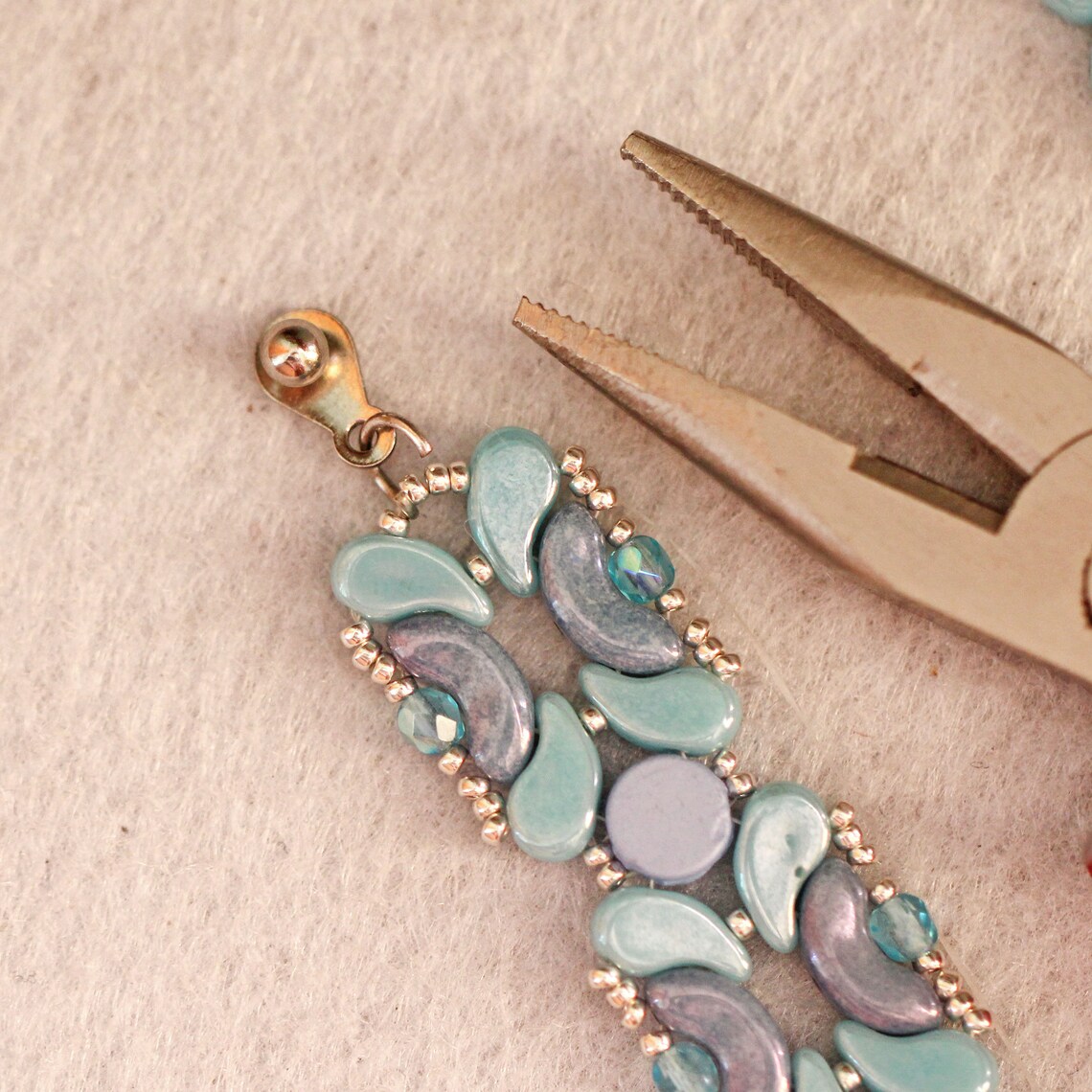 Beading Tutorial Beaded Bracelet Pattern Arcos Rosetta Bead - Etsy