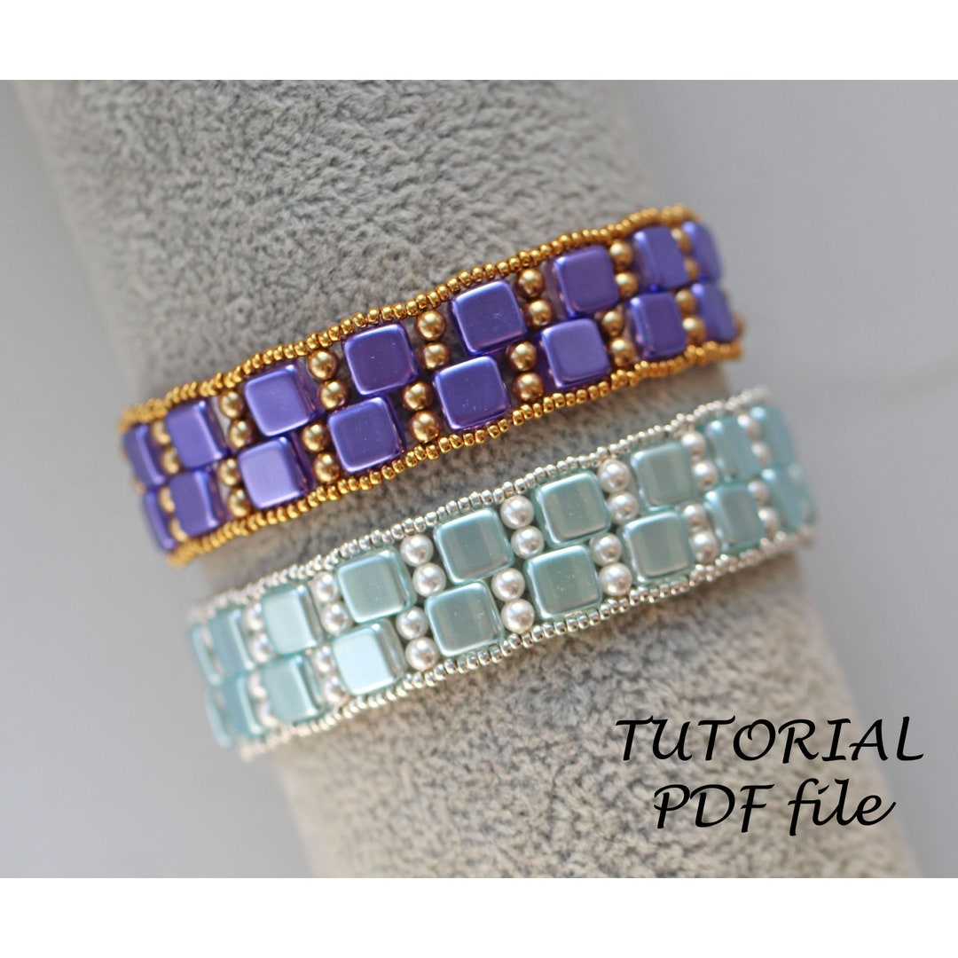Beaded Pattern, Beaded Bracelet Tutorial, Beadwork Tutorial, Easy Bead ...