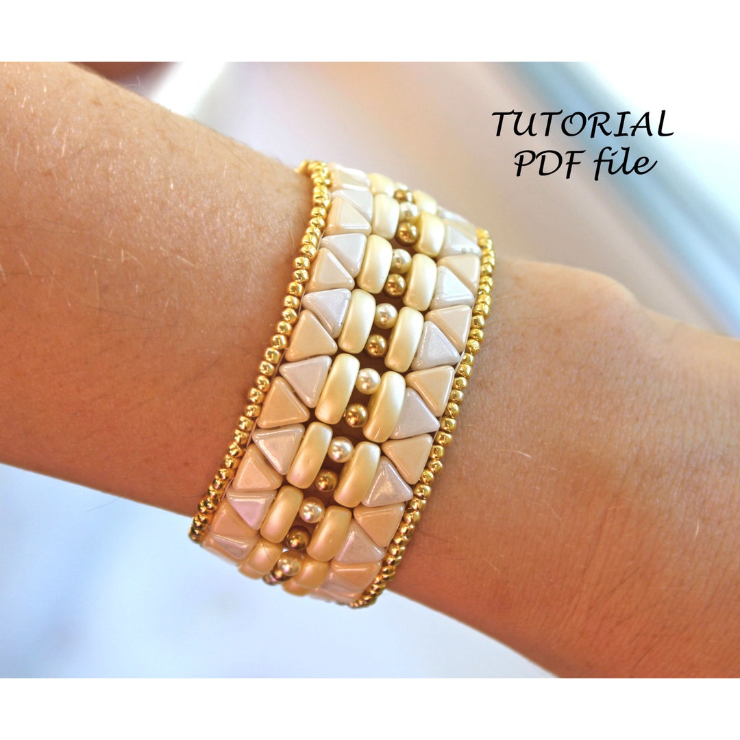 Beaded Bracelet Pattern, Bracelet Tutorial, Bead Pattern, Beaded ...