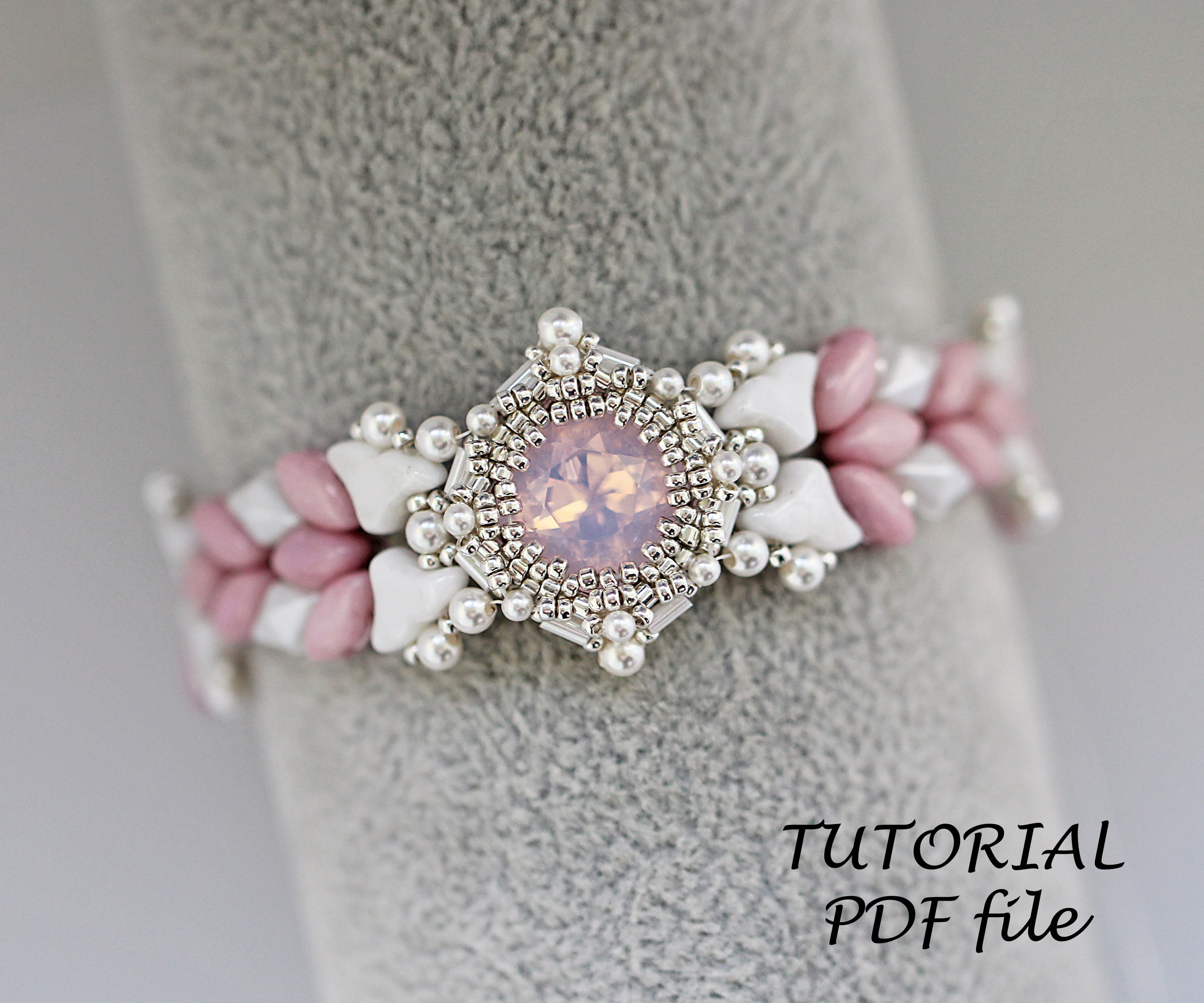 Beaded bracelet tutorial Beading tutorial bracelet Bead | Etsy